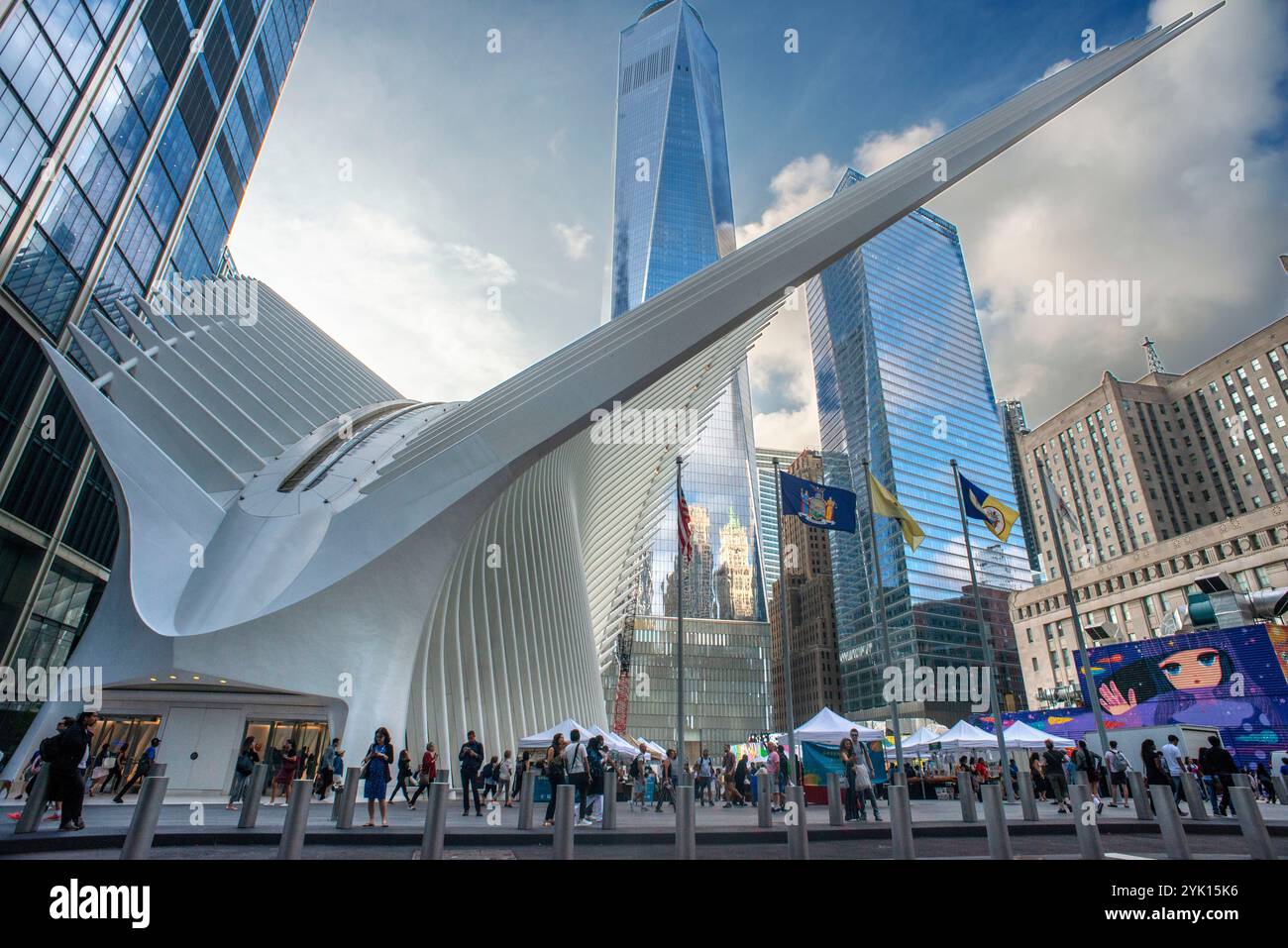 Oculus, the transportation hub by architect Santiago Calatrava, at the ...