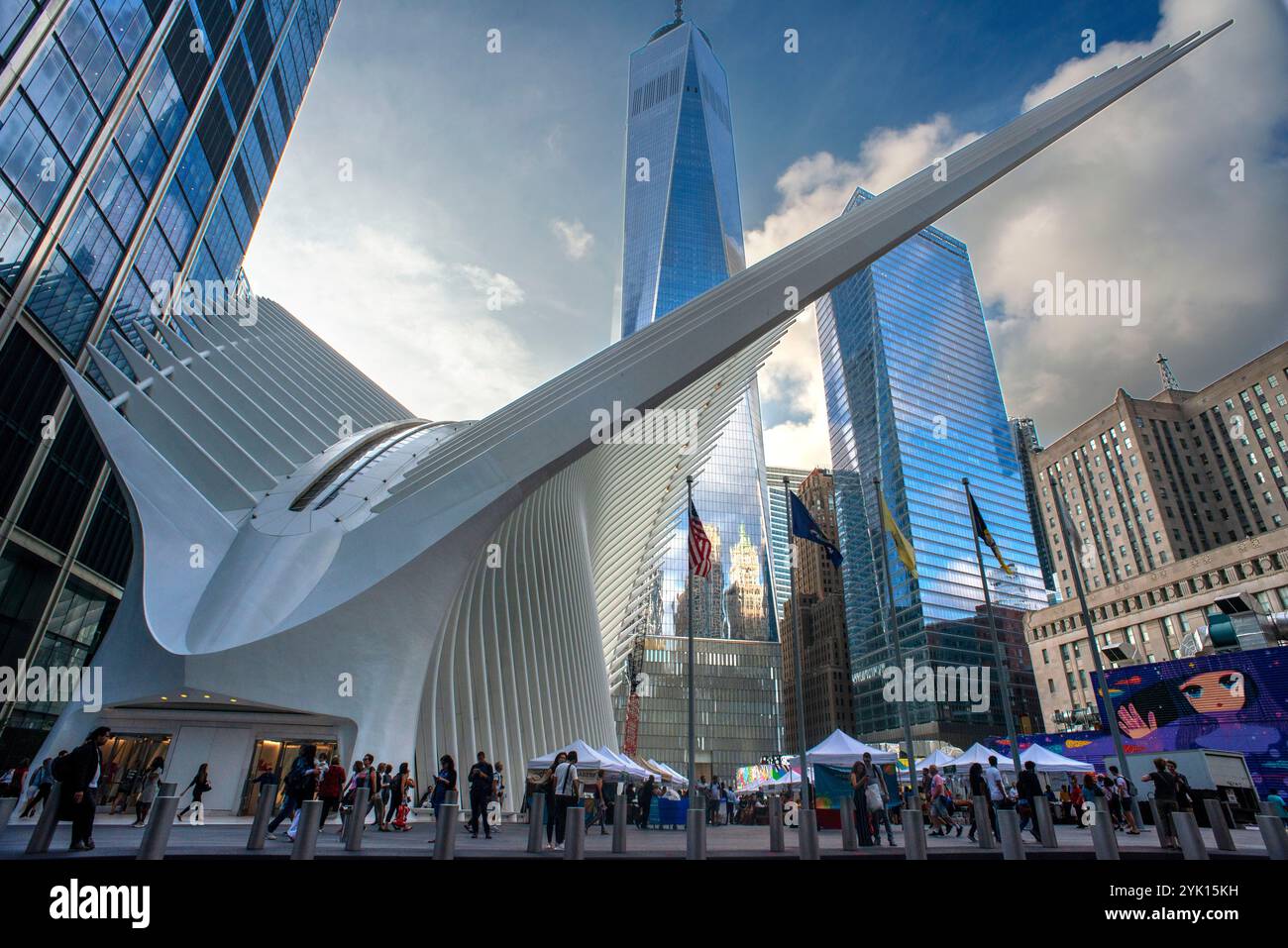 Oculus, the transportation hub by architect Santiago Calatrava, at the ...