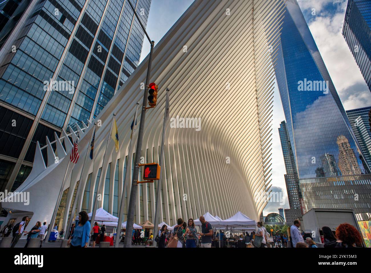 Oculus, the transportation hub by architect Santiago Calatrava, at the ...