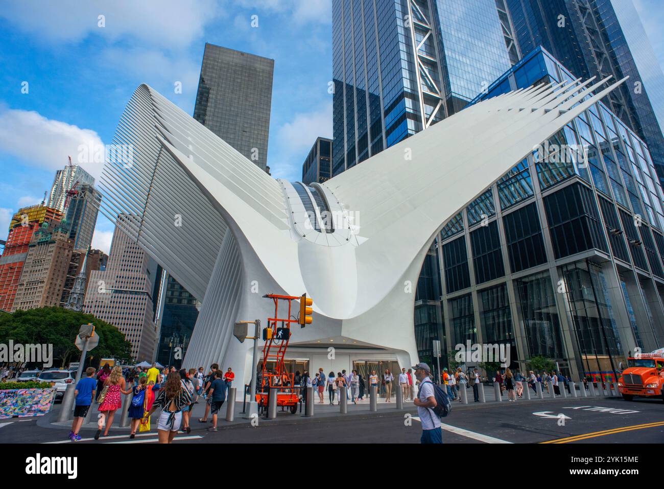 Oculus, the transportation hub by architect Santiago Calatrava, at the ...