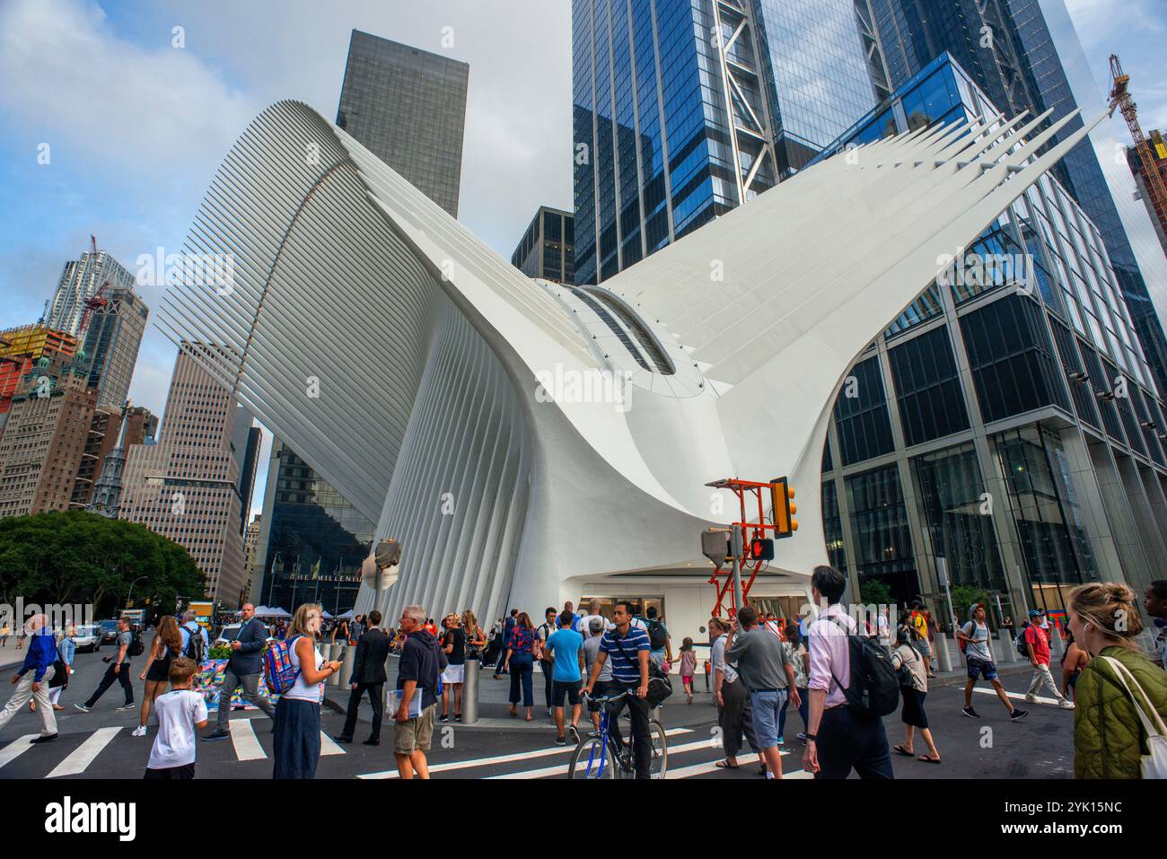 Oculus, the transportation hub by architect Santiago Calatrava, at the ...