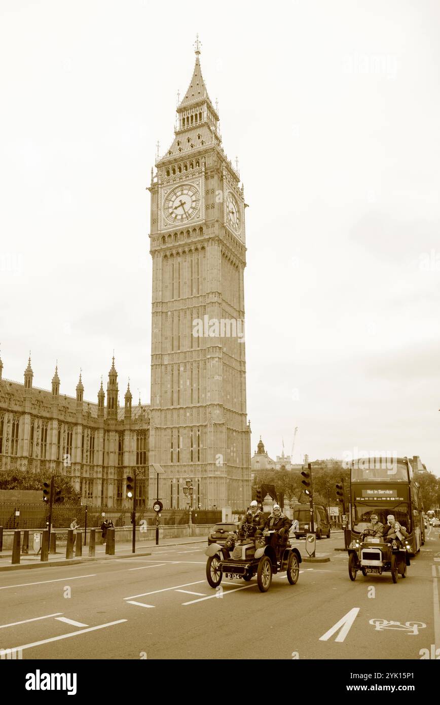 Sepia1904 De Dion Bouton and 1904 Humberette London To Brighton Veteran ...