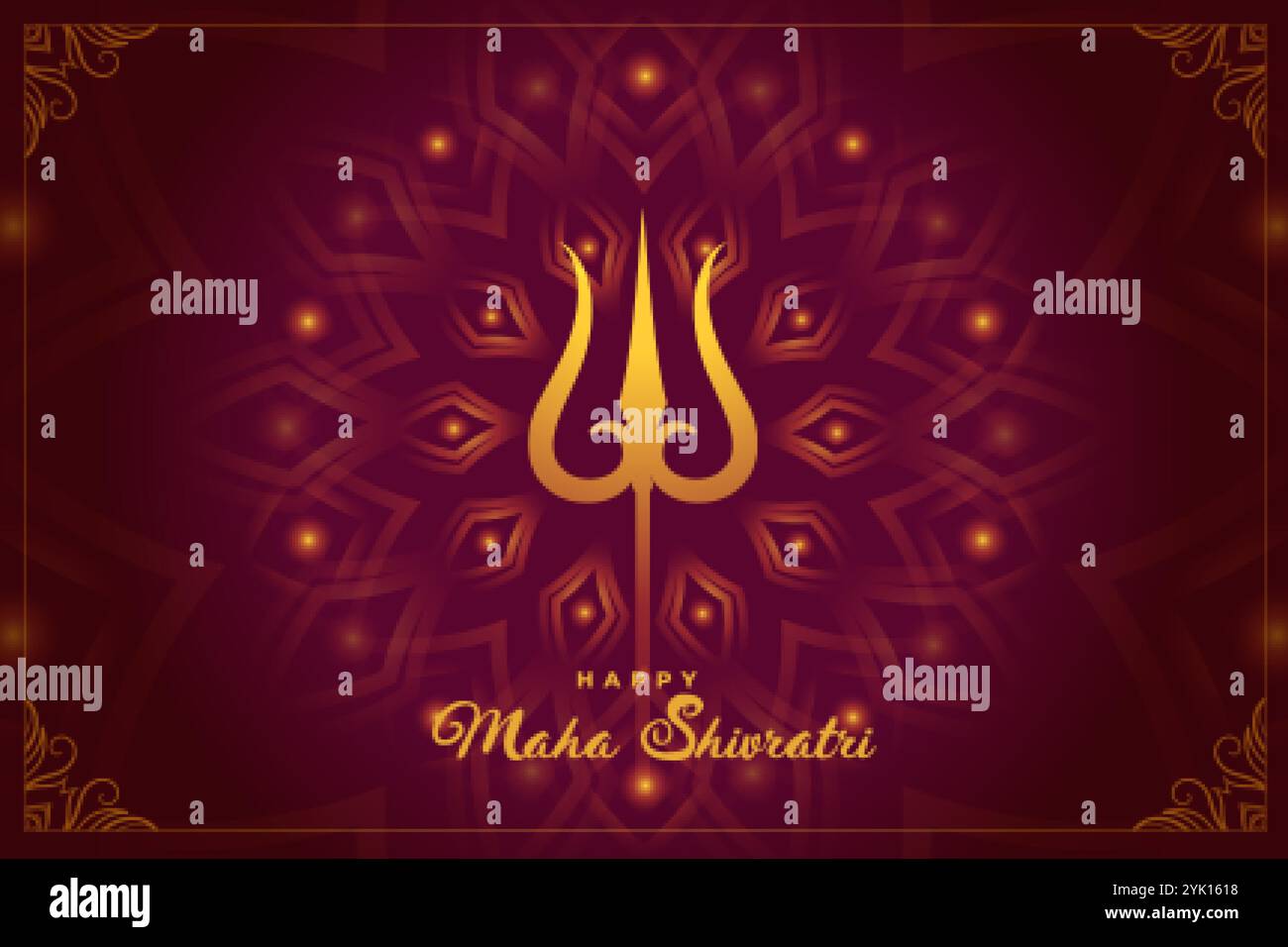 indian hindu festival of maha shivratri background Stock Vector Image ...
