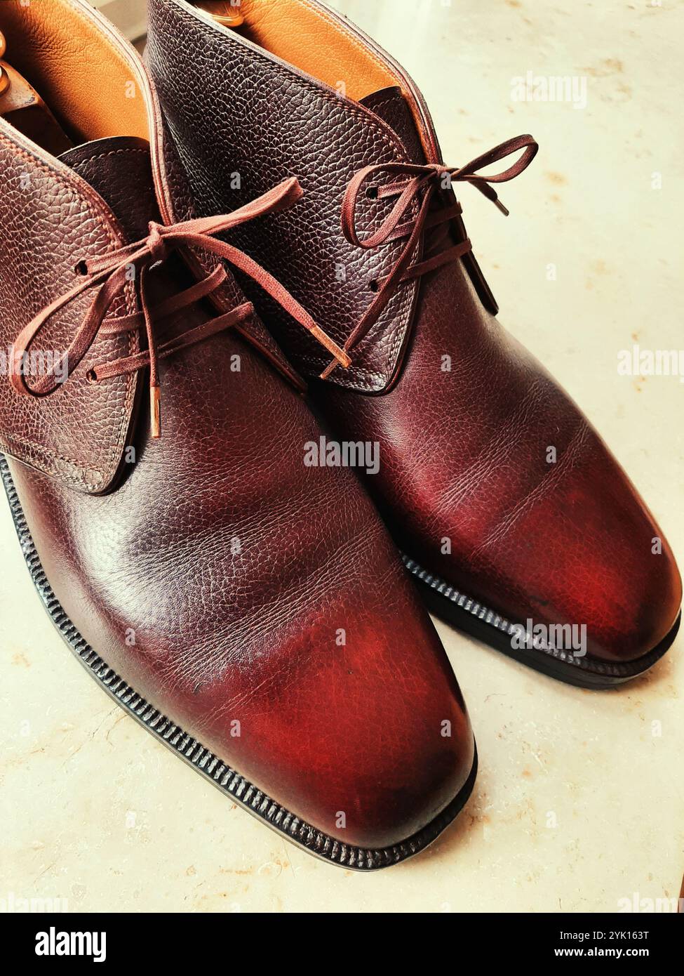 Italian handmade shoes and boots from a roman shoemaker Stock Photo - Alamy