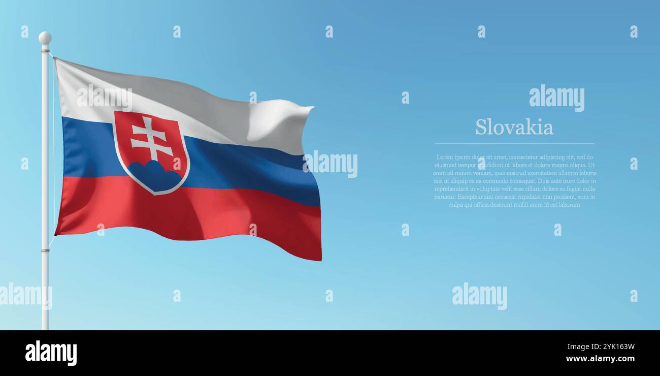 Waving blue sky background Stock Vector Images - Alamy