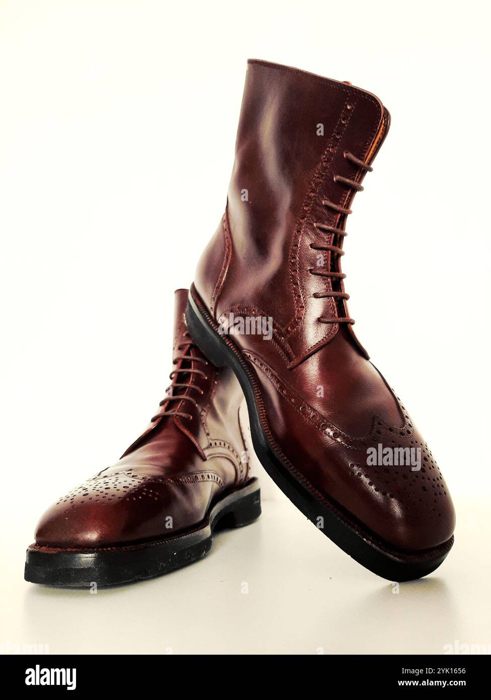 Italian handmade shoes and boots from a roman shoemaker Stock Photo - Alamy