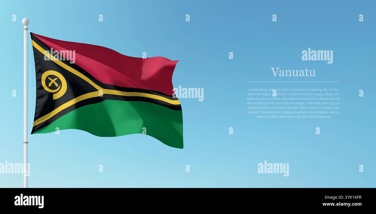 Minimalist vanuatu flag hi-res stock photography and images - Alamy