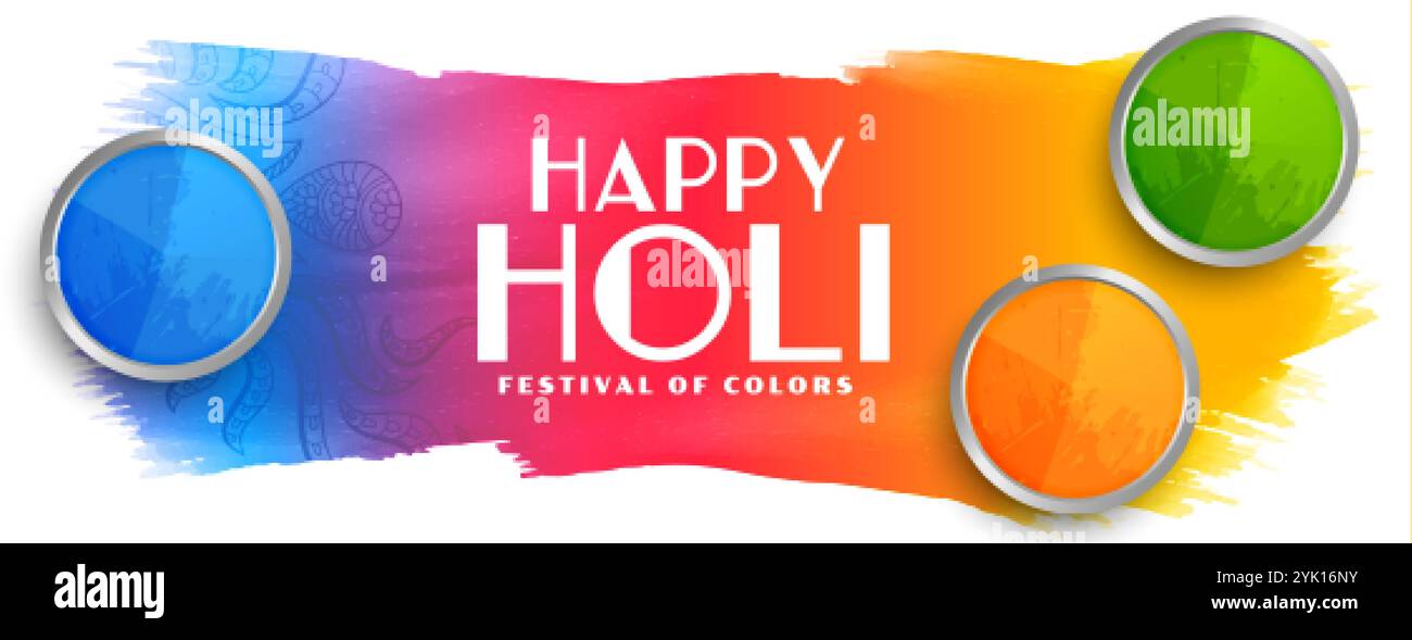 Holi indian festival Stock Vector Images - Alamy