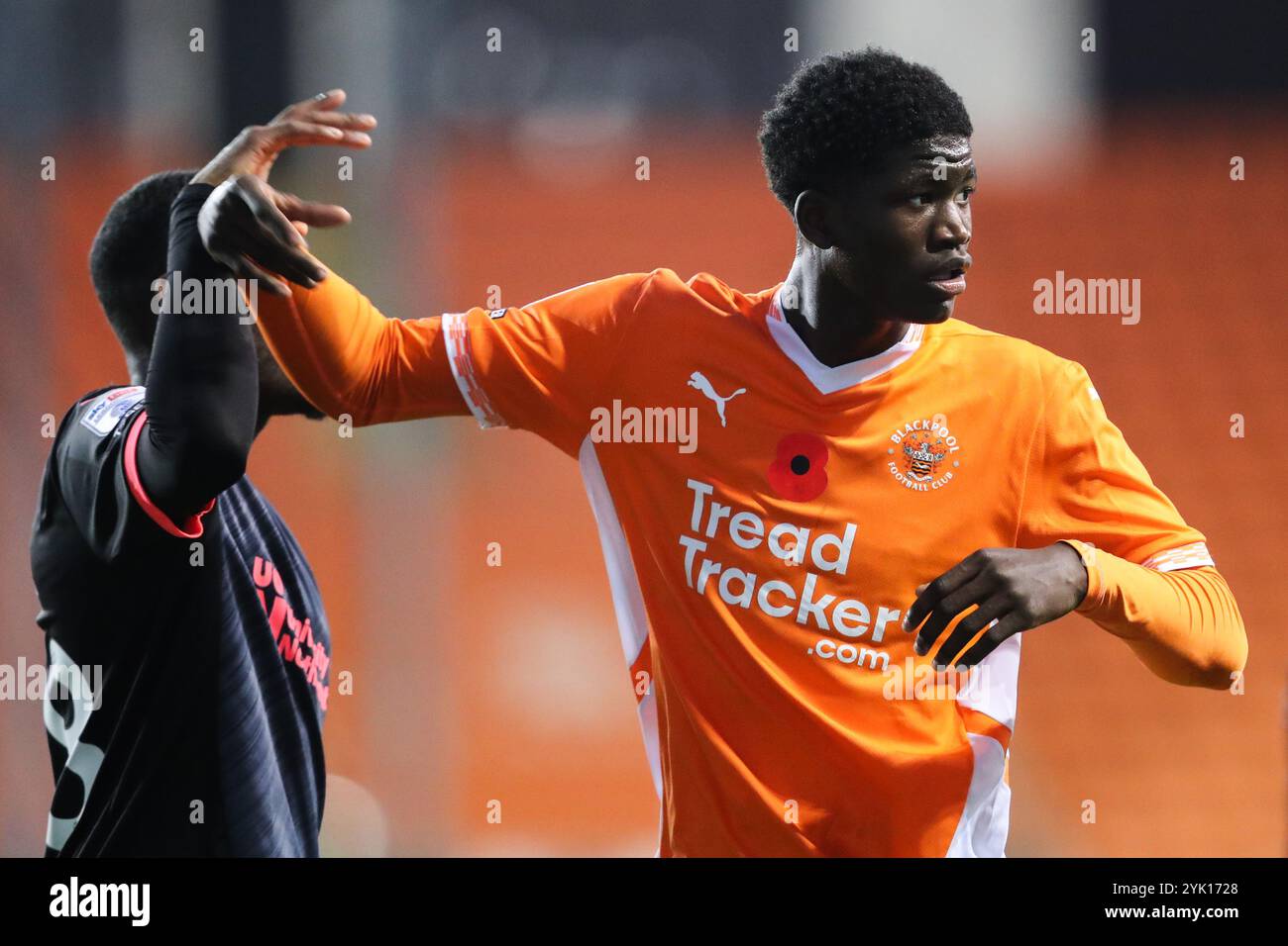 Terry Bondo of Blackpool during the Sky Bet League 1 match Blackpool vs ...