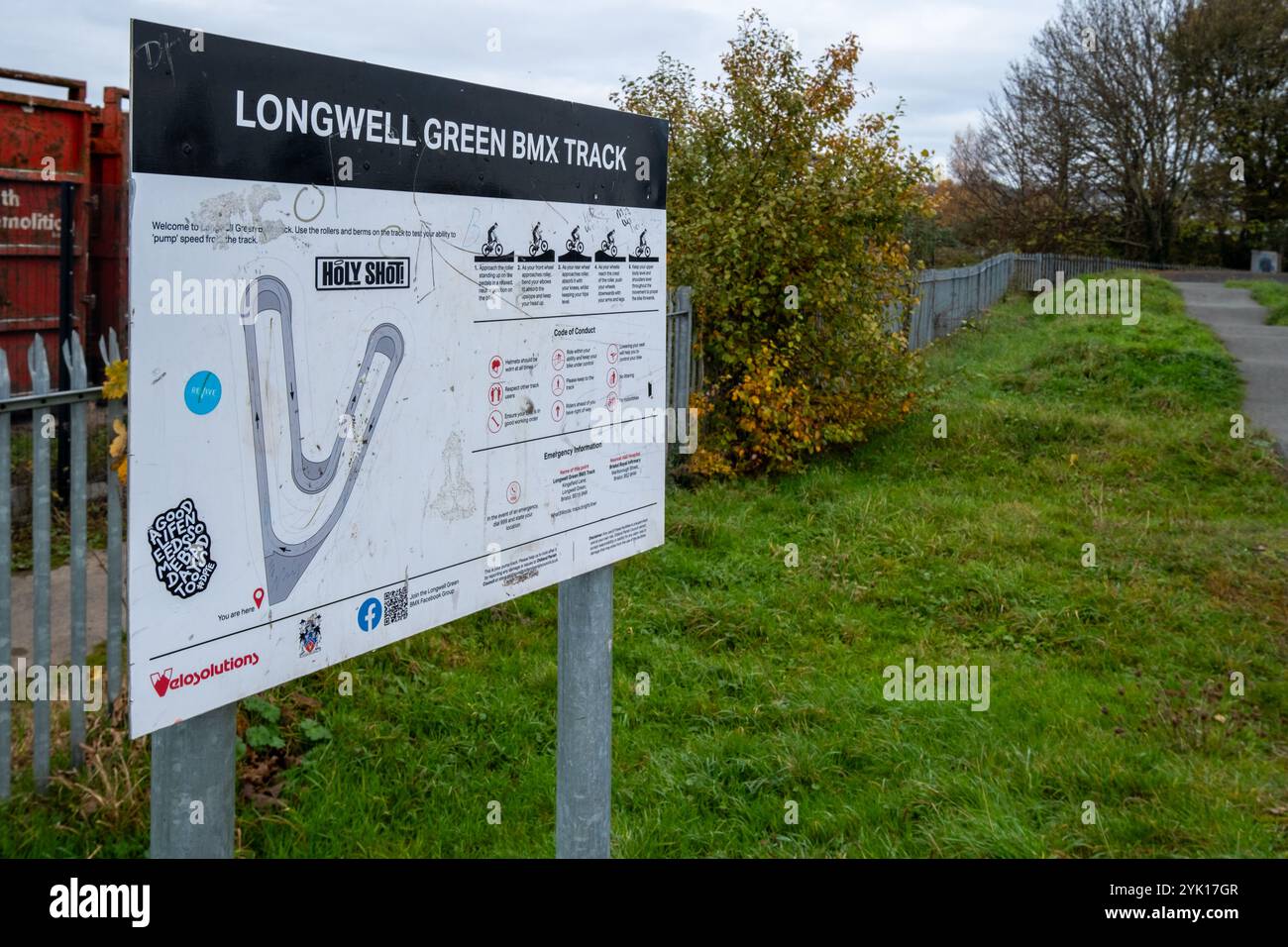 Longwell Green Bristol BMX track Stock Photo - Alamy