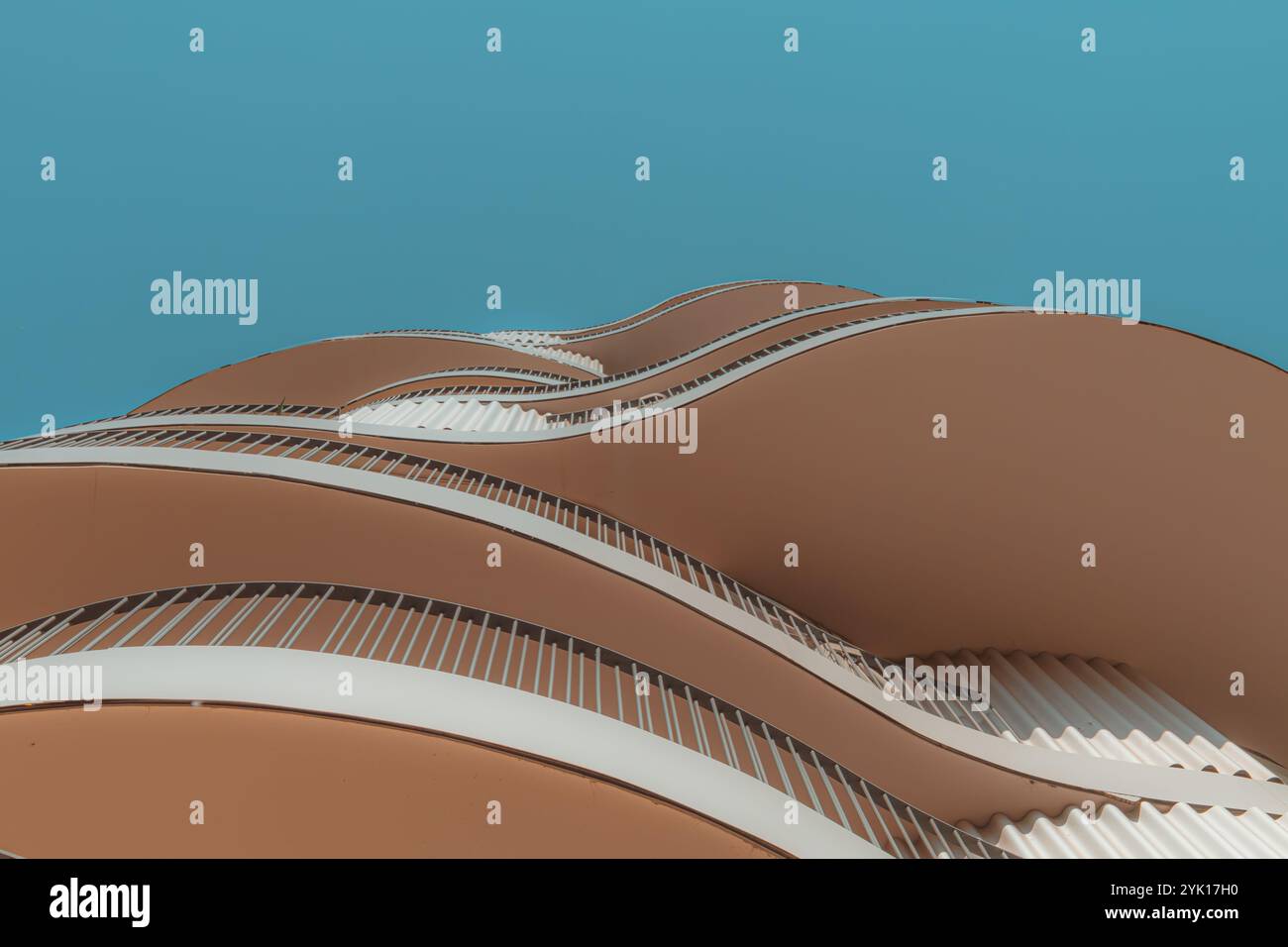 Modern abstract architecture with flowing curves and minimalistic design Stock Photo - Alamy