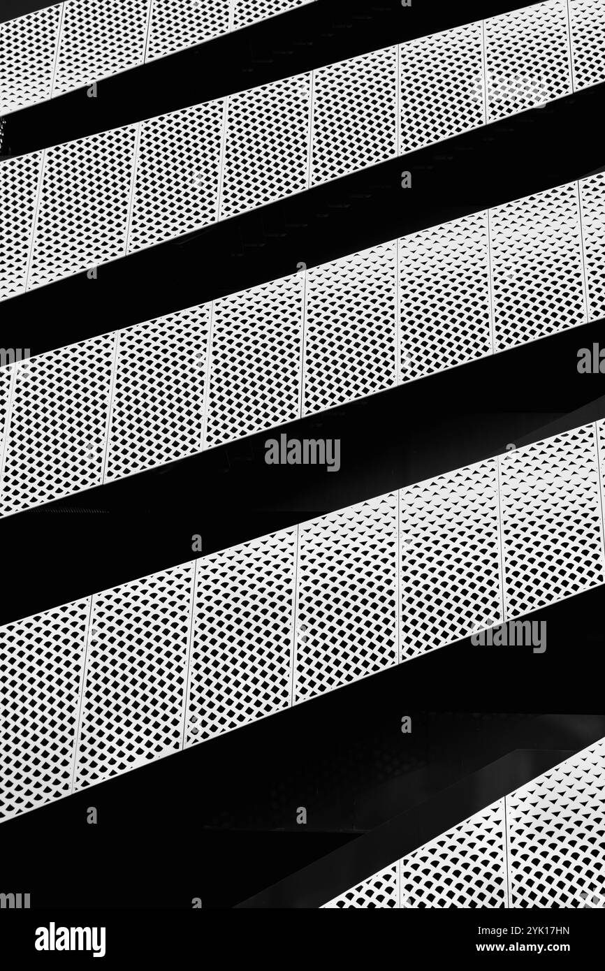 Abstract black and white striped pattern with modern texture Stock ...