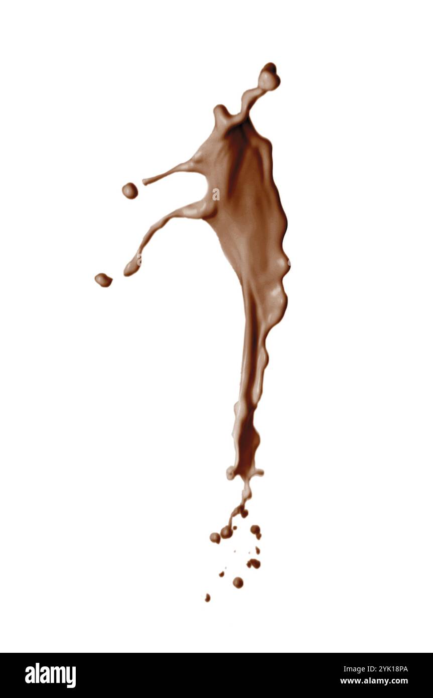 Refreshing chocolate milkshake in Cut Out Stock Images & Pictures - Alamy