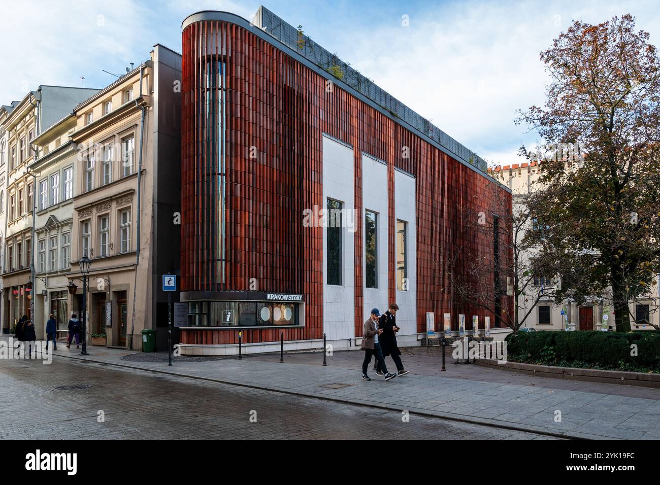 Krakow, Poland, October 29 2023 Modern architecture of Wyspianski ...