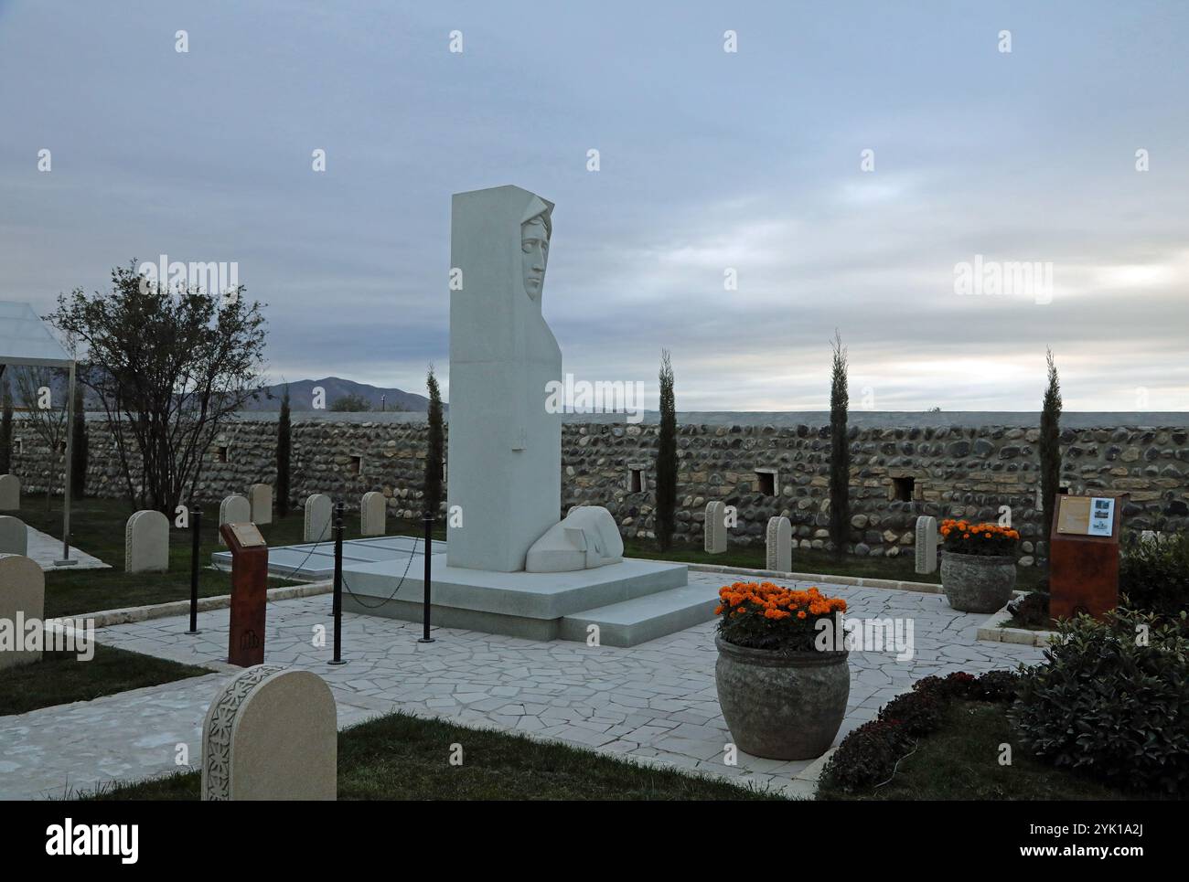 Statue of Khurshidbanu Natavan who was a princess of the Karabakh ...