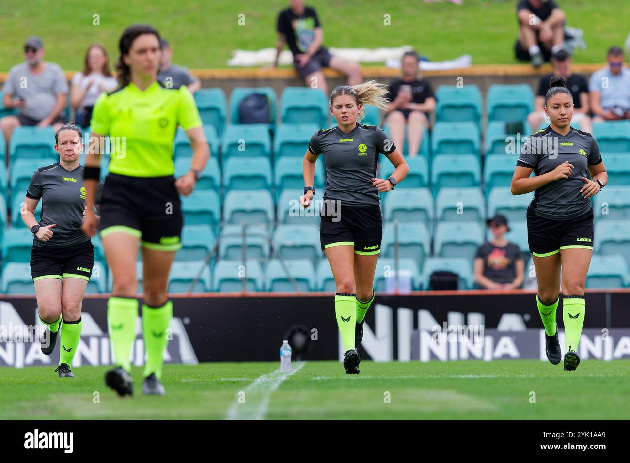 Sydney, Australia. 16th Nov, 2024. Match referees warm up before the A ...