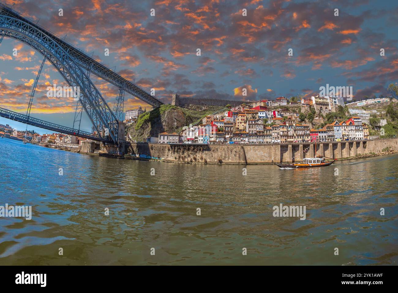 Porto, Portugal-April 11, 2024: View with the Fernandine Walls of Porto ...