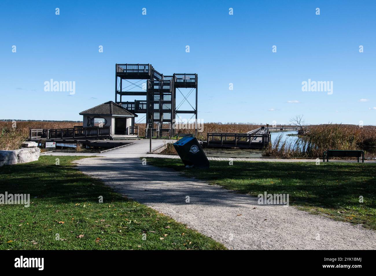Marsh Board Walk viewing platform at Point Pelee National Park in ...
