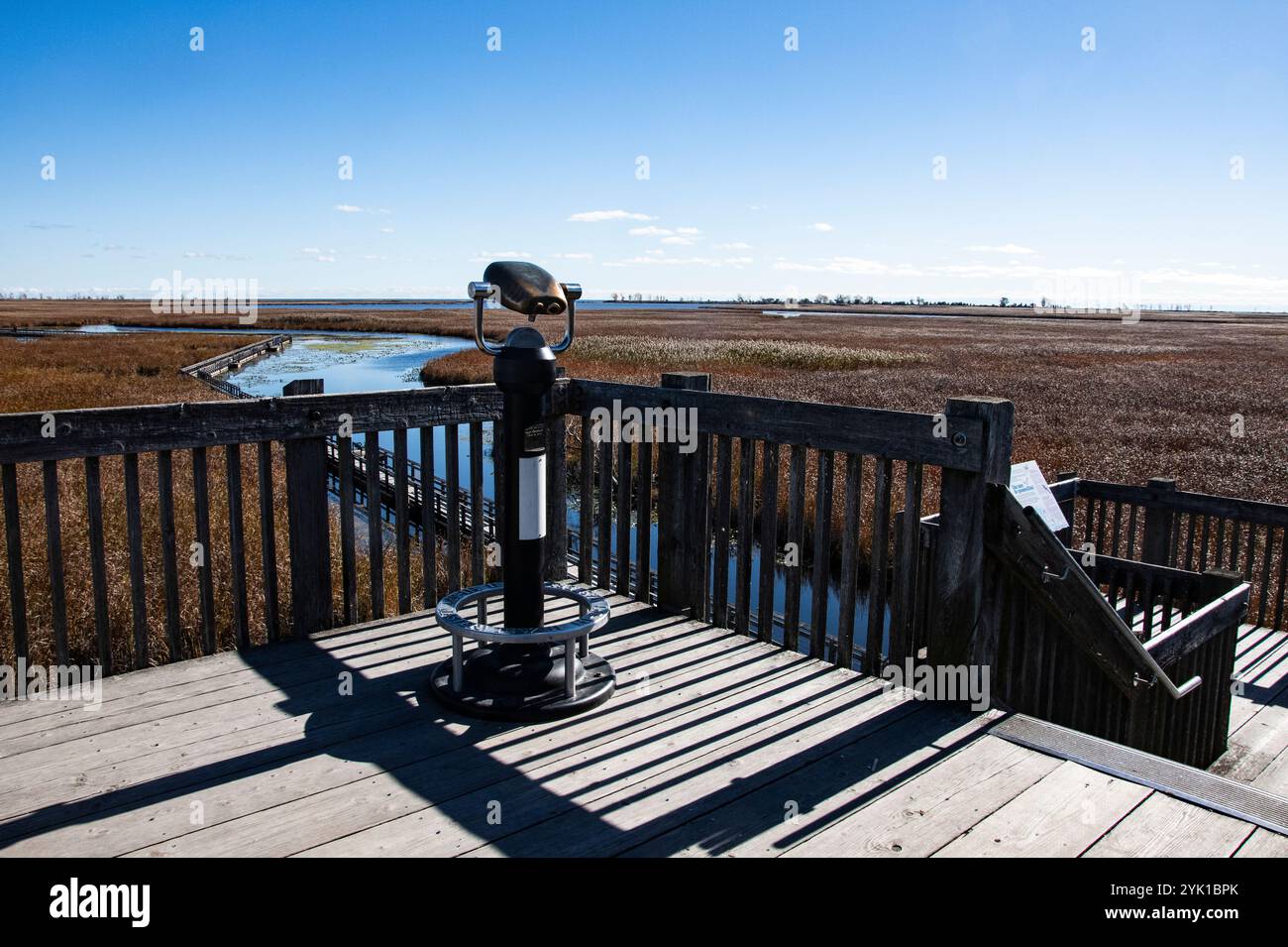 Marsh Board Walk viewing platform at Point Pelee National Park in ...