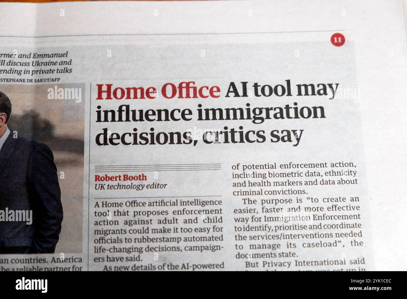 'Home Office AI tool may influence immigration decisions, critics say ...