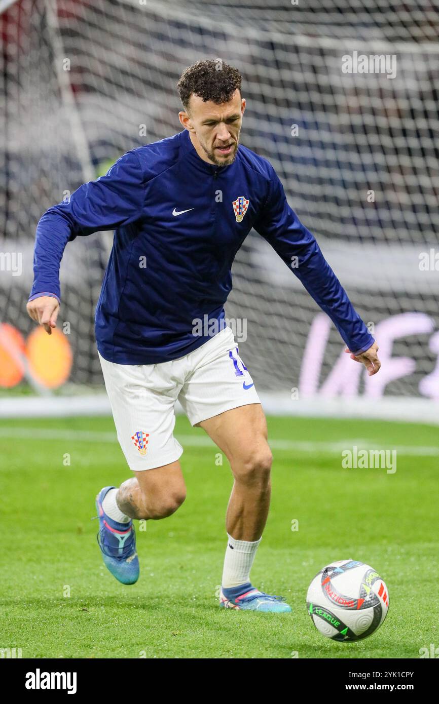 IVAN PERISIC, Croatian professional football player in training at a ...