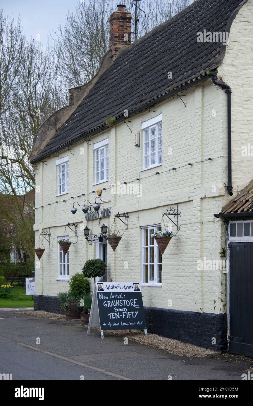 The Addison Arms, Glatton, Cambridgeshire Stock Photo - Alamy