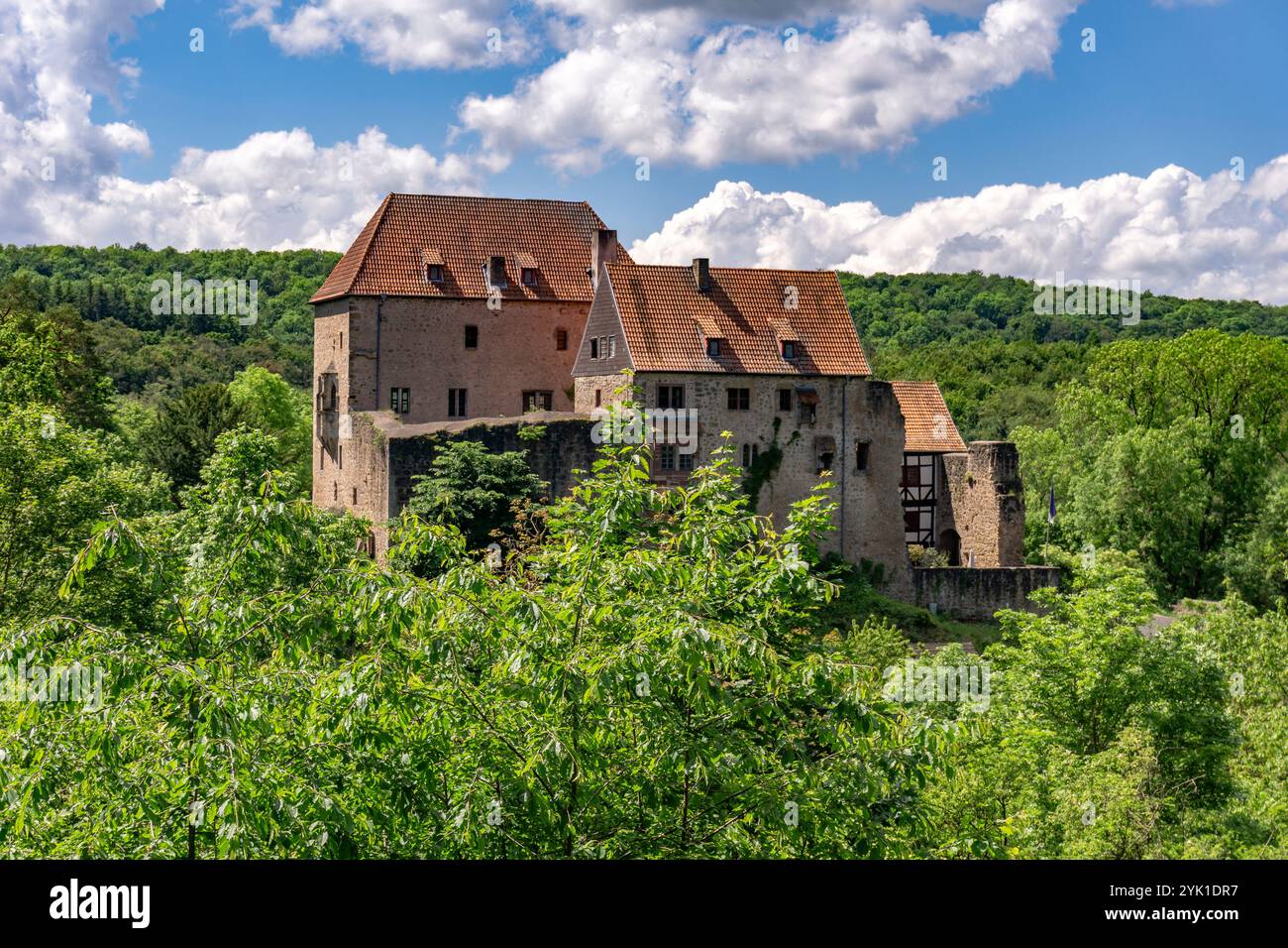 Die Burg Tannenberg oder Tannenburg bei Nentershausen, Hessen ...