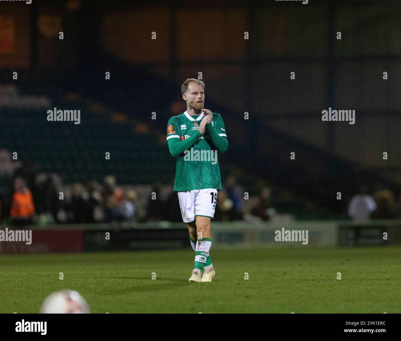 Josh Sims of Yeovil Town after the National League match at Huish Park ...