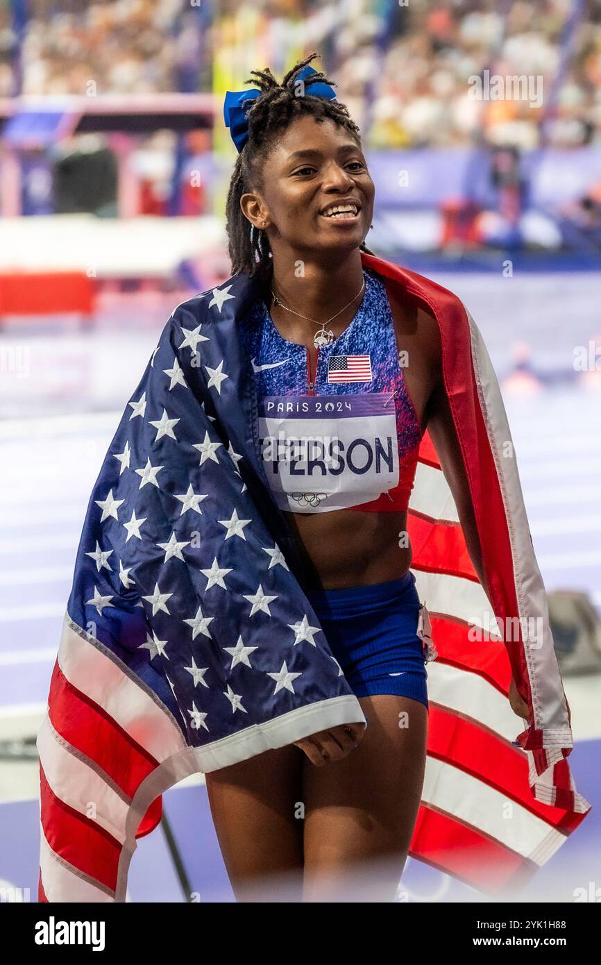 Melissa Jefferson (USA) wins the bronze in the Women's 100 meters ...