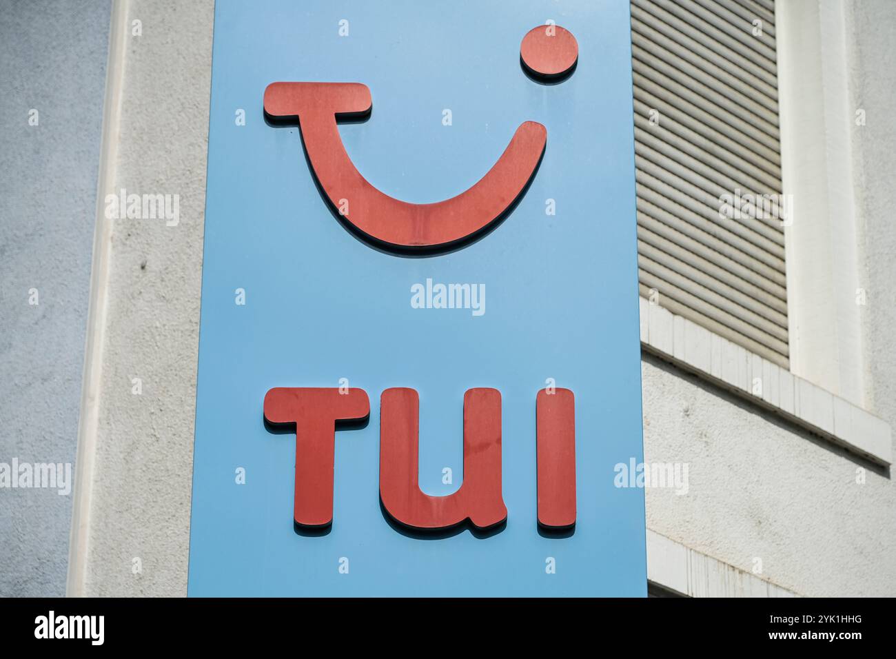 Tui Reisebüro, Logo, Rüsselsheim, Hessen, Deutschland *** Tui travel ...