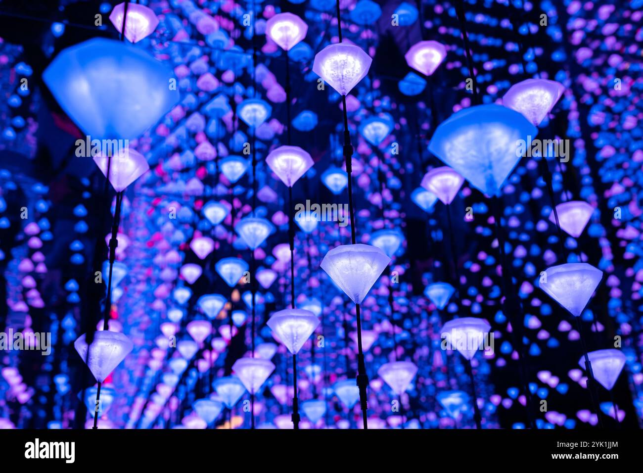 Dynamic neon blue purple illumination hi-res stock photography and ...