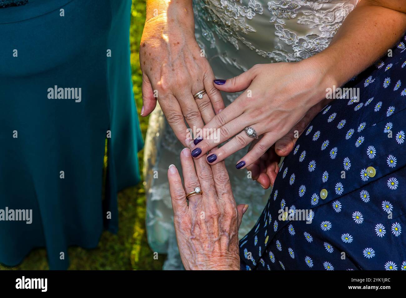 Three Generations of Women Showing Their Wedding Rings: A Touching ...