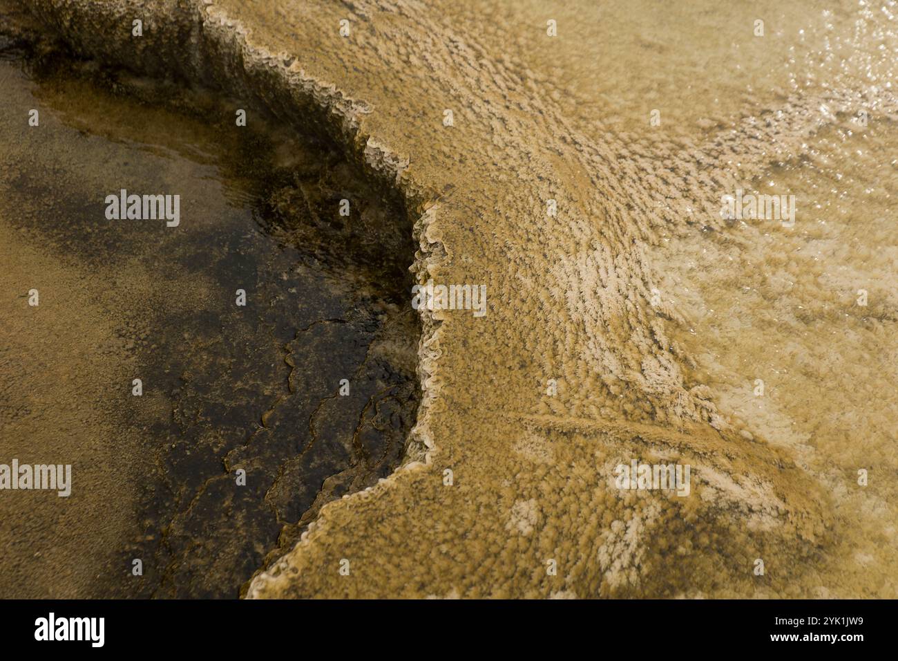 Textures and colors of the terrain in Yellowstone National Park VIII ...