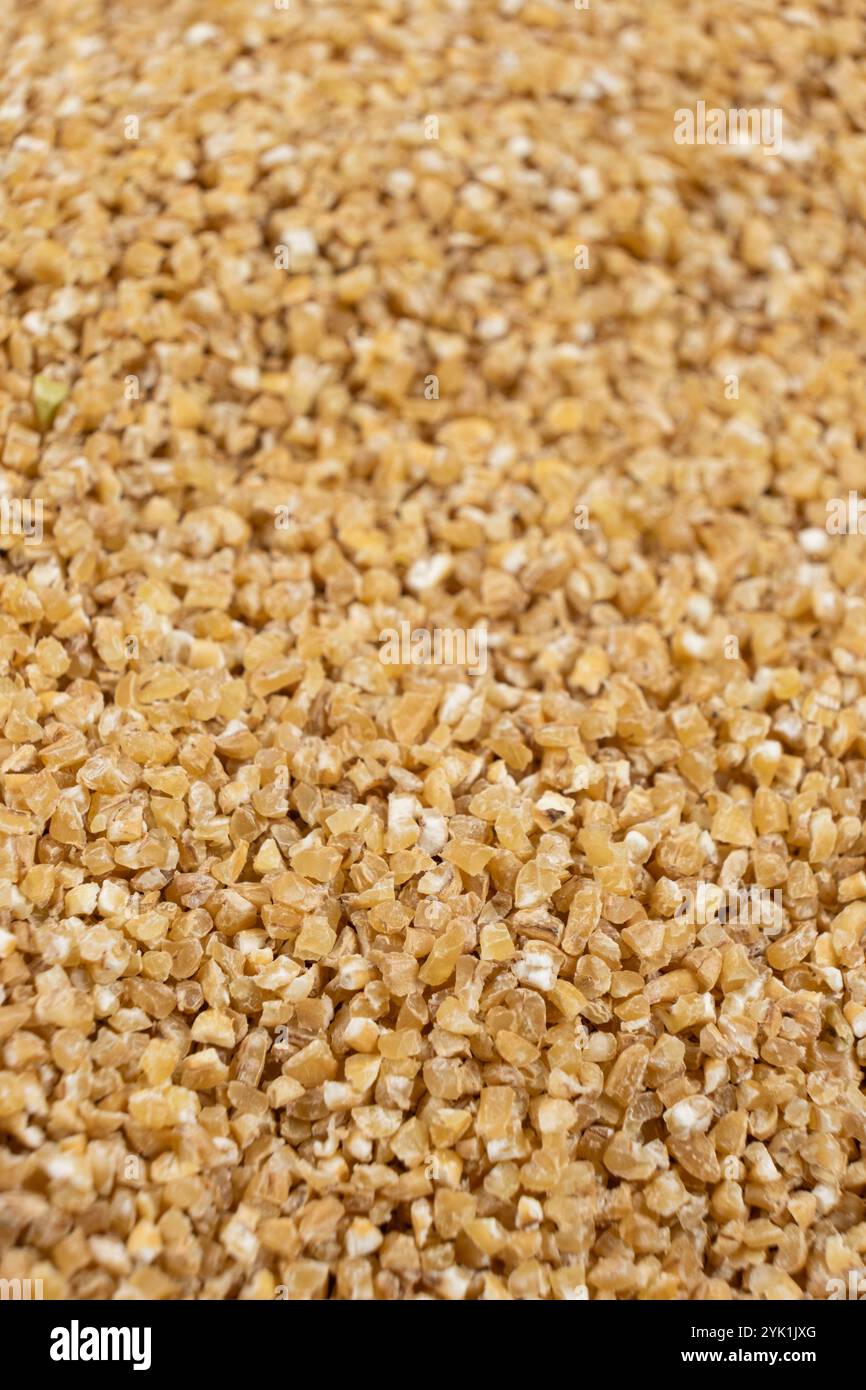 Macro Organic Uncooked Wheat Groats Stock Photo - Alamy