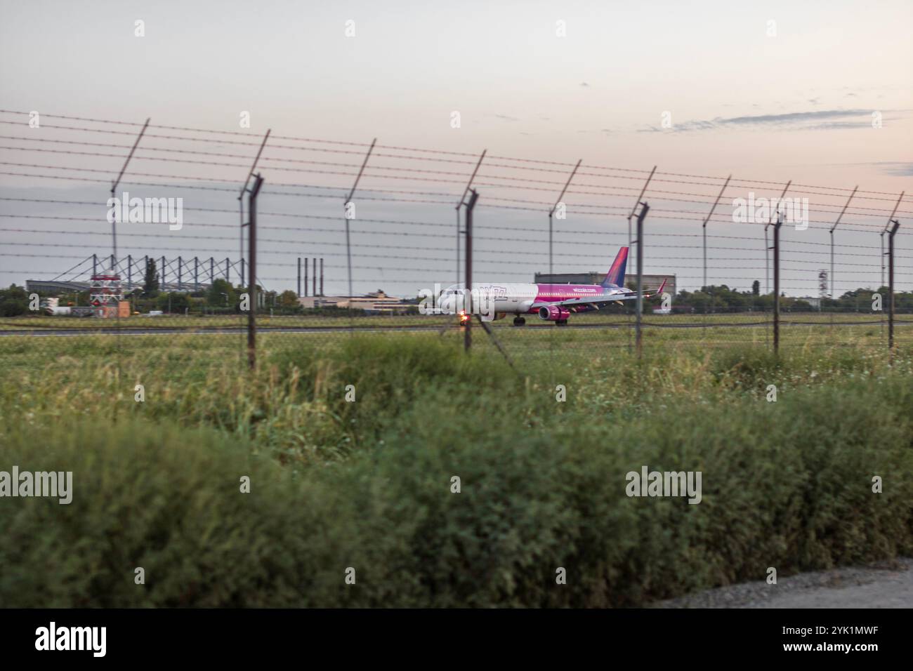 Commercial passenger jet airliner, low-cost Wizz Air Airline Stock ...
