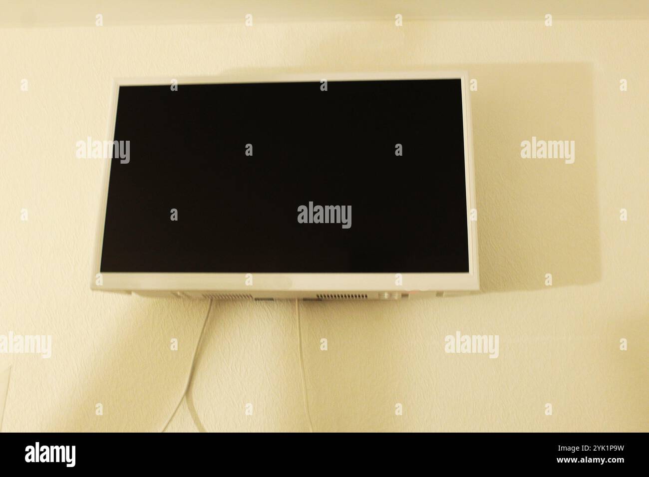 TV monitor screen on white background. Monitor mockup Stock Photo - Alamy