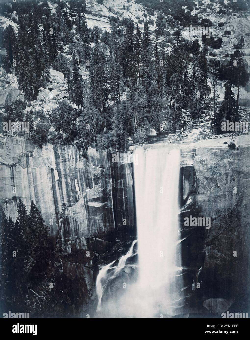 Photo of Vernal Falls in Yosemite Valley by Eadweard Muybridge taken in ...