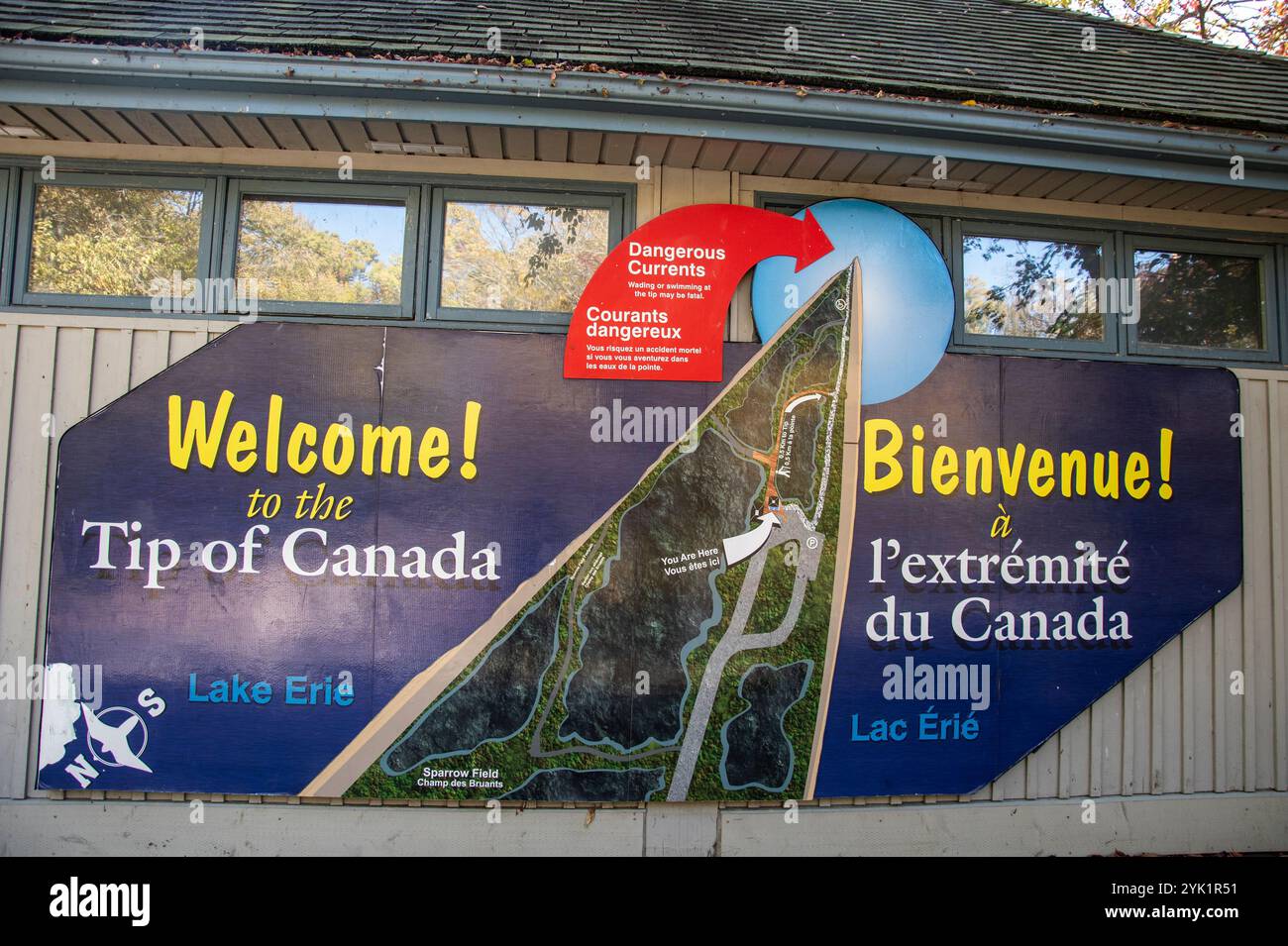 Welcome to the Tip of Canada sign at Point Pelee National Park in ...