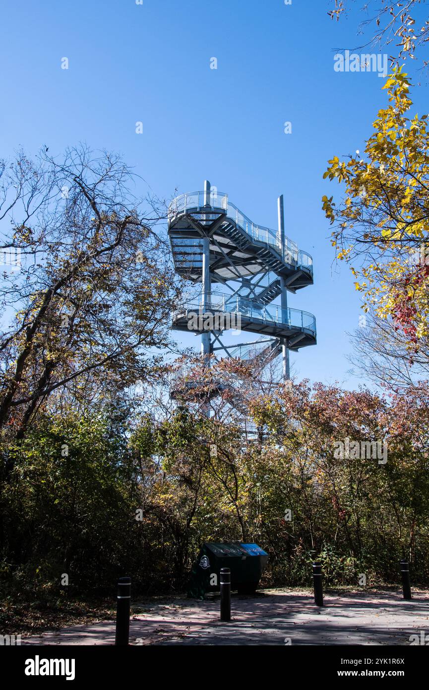Viewing platform at Tip Exhibit at Point Pelee National Park in ...