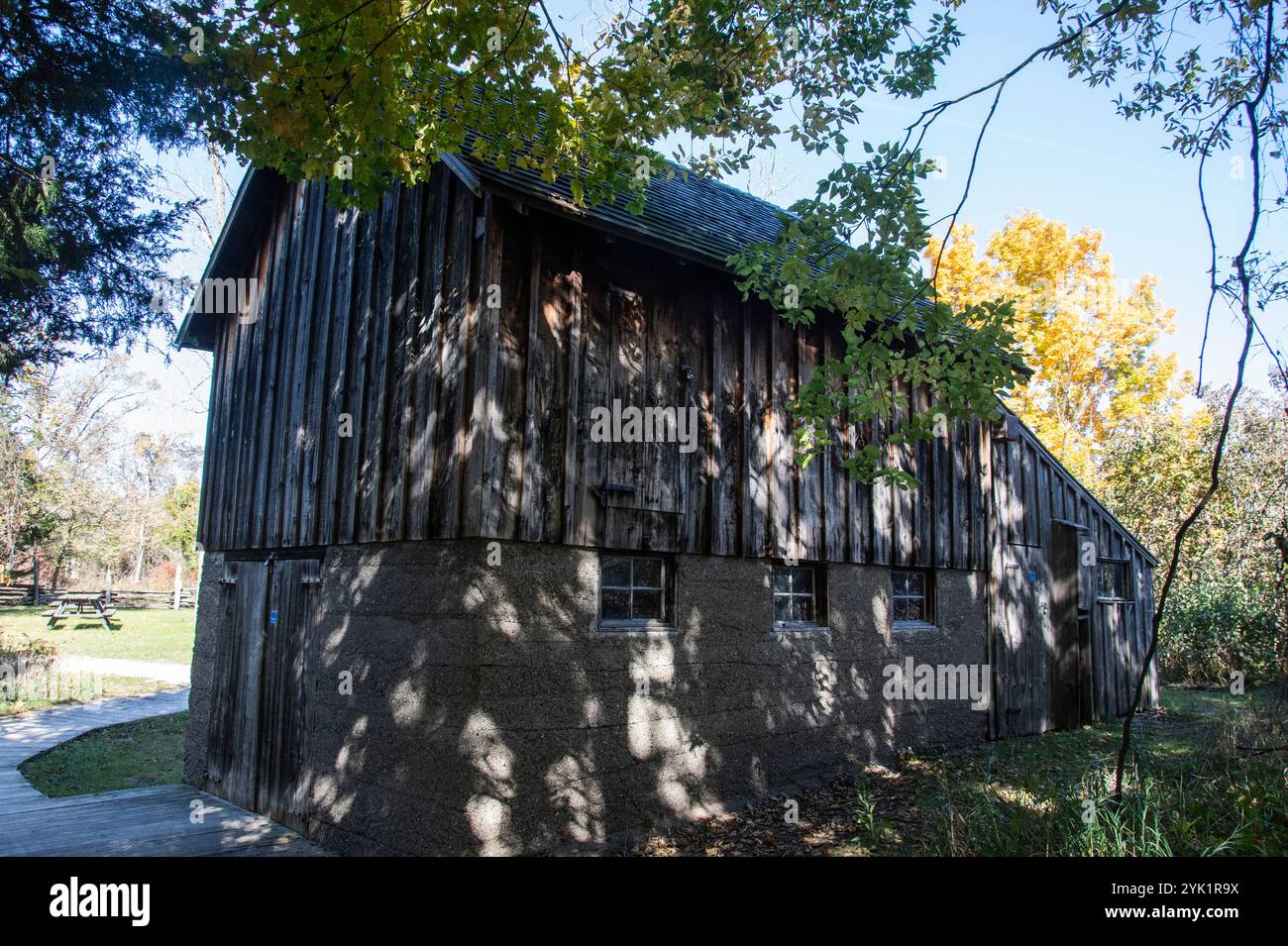 Cabin at Delaurier Homestead at Point Pelee National Park in Leamington ...