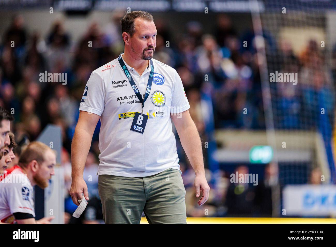 Lemgo, Deutschland. 16th Nov, 2024. Misha Kaufmann (ThSV Eisenach, Trainer) ist enttaeuscht GER ...