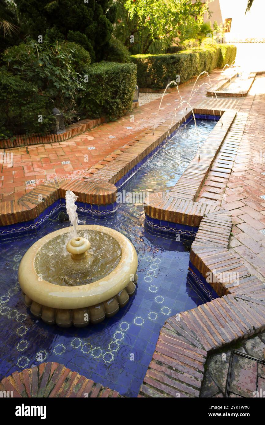Anna, Valencia, Spain- October 27, 2024: Garden and fountains of the ...