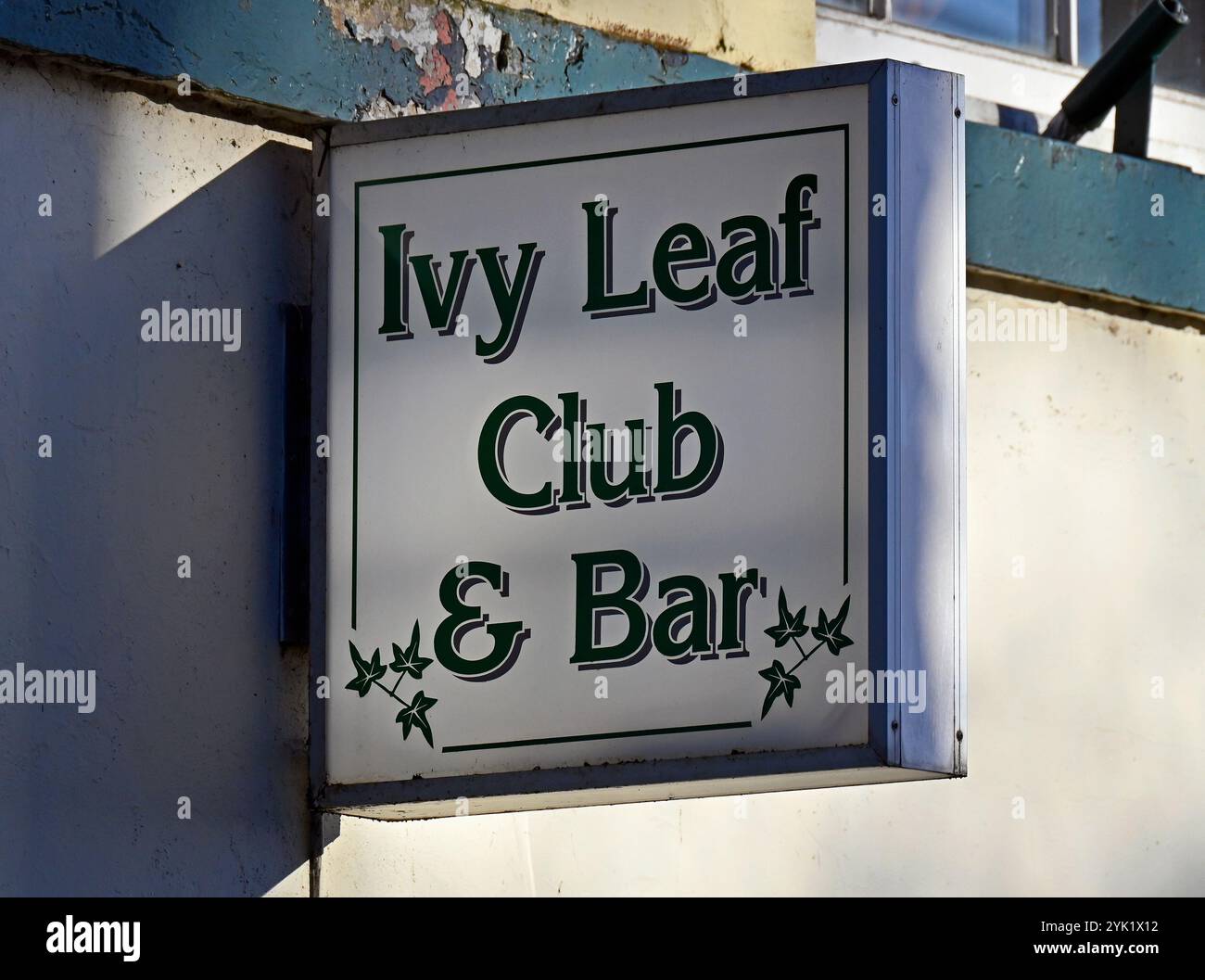 Social Club Sign. Ivy Leaf Club & Bar. 12 Kent Street, Kendal, Cumbria ...