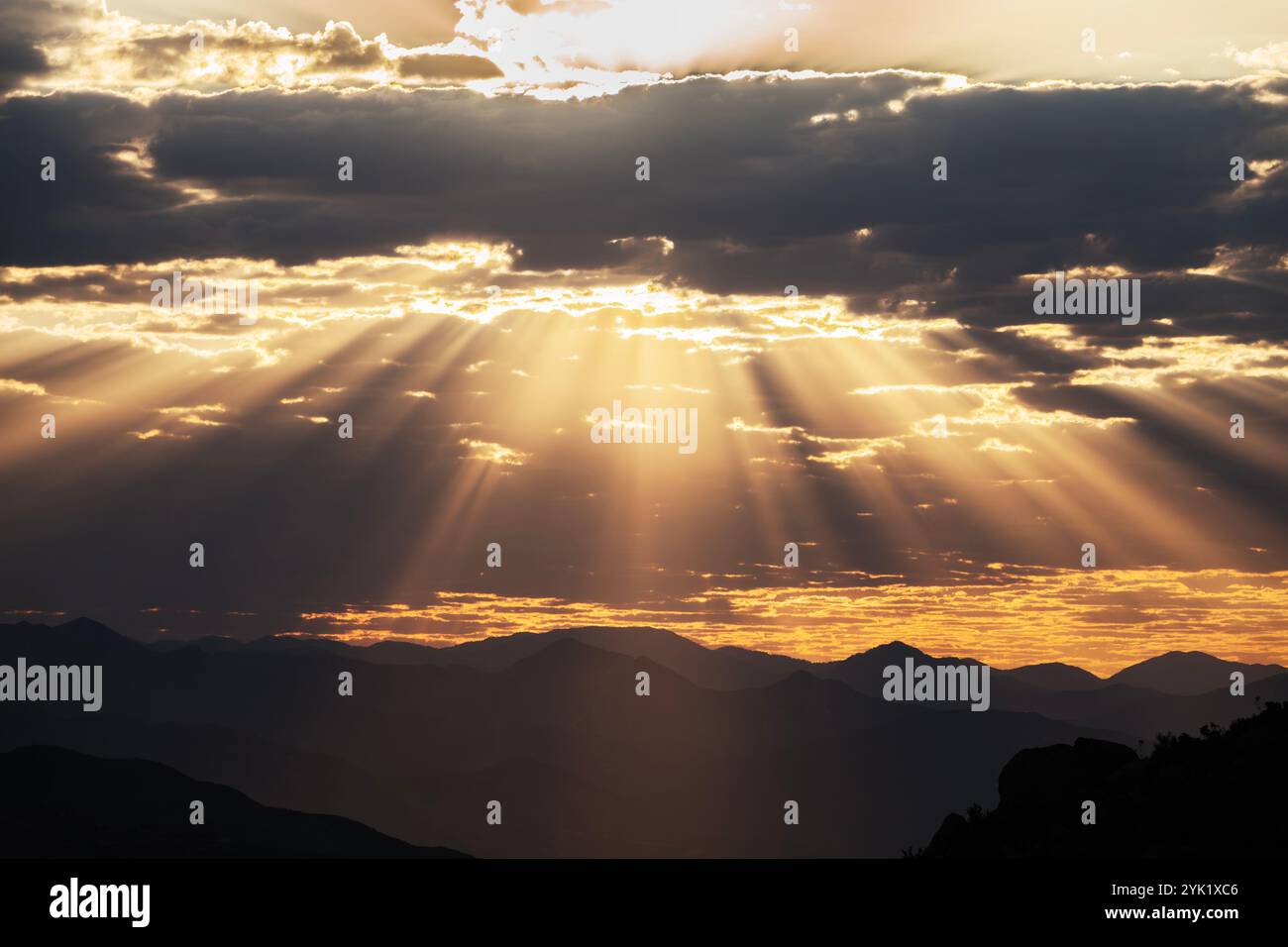 Sunbeams breaking in morning hi-res stock photography and images - Alamy