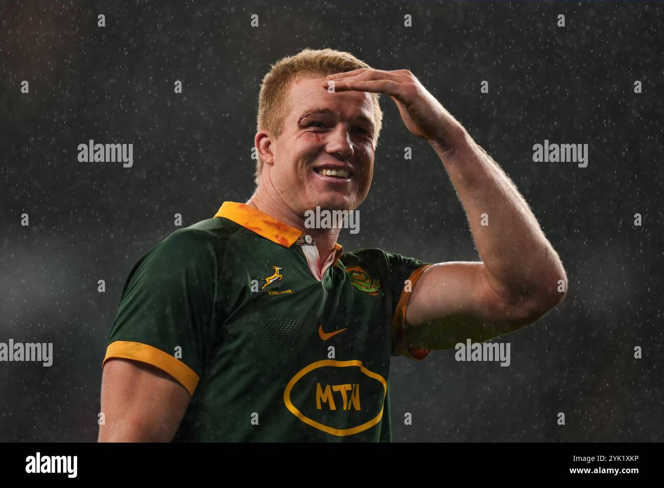 London, England. 16th November, 2024. South Africa's Pieter-Steph du ...