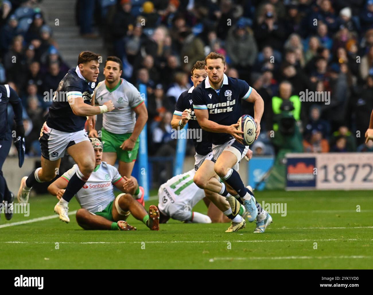 Scotlands rory hutchinson with support from tom jordan hi-res stock ...