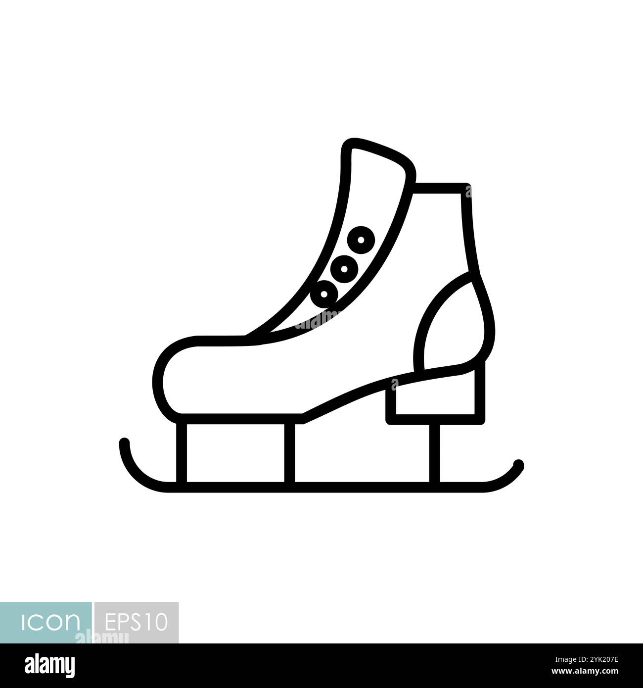 Skating shoes vector icon. Winter sign. Graph symbol for travel and ...