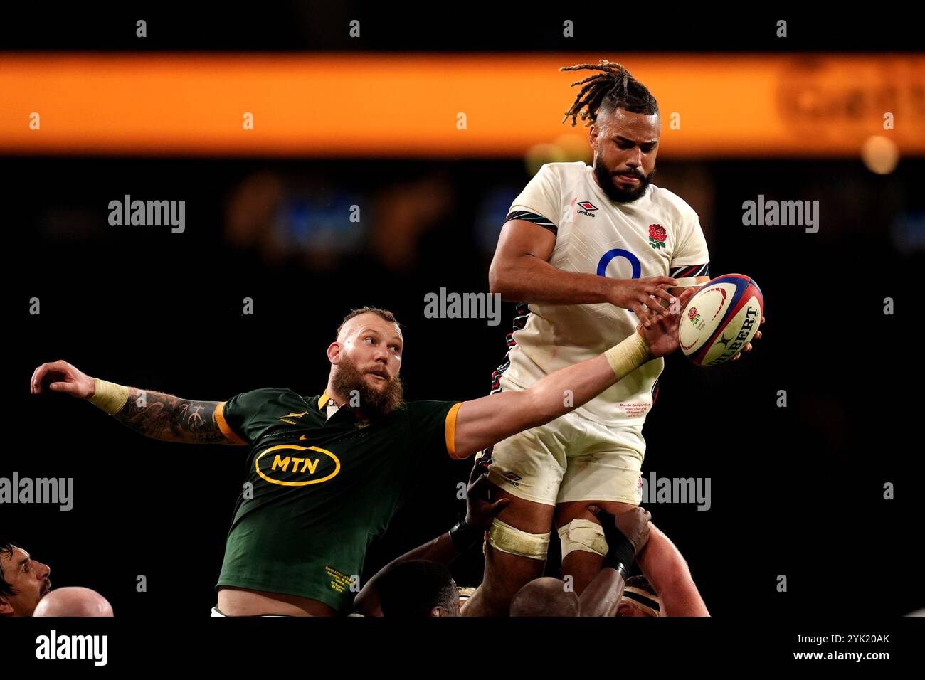 London, England. 16th November, 2024. South Africa's RG Snyman and ...