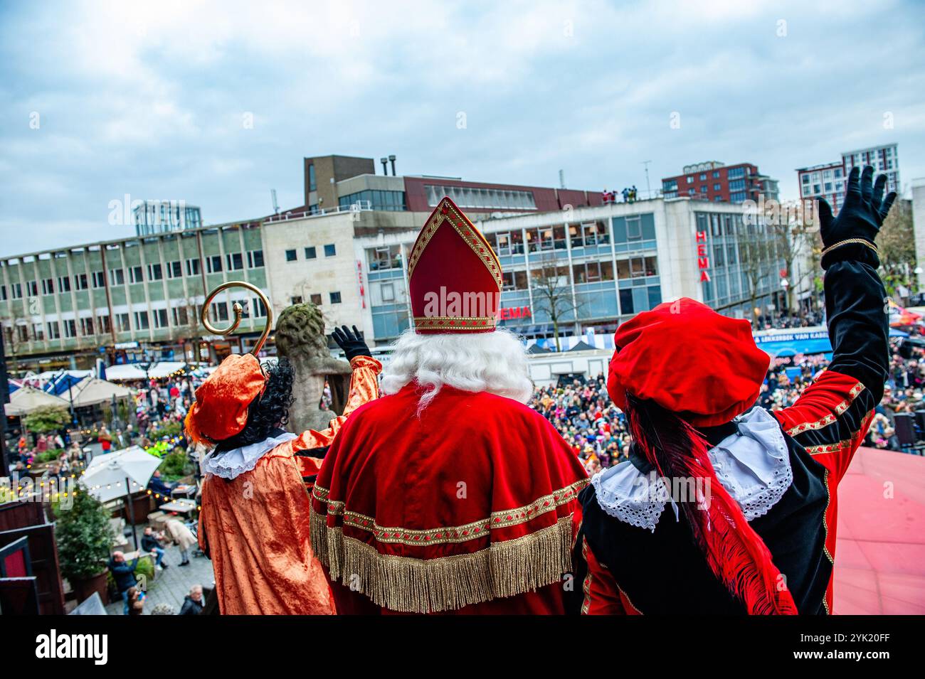 St. Nicholas and his helpers are greeting the audience. On the first ...