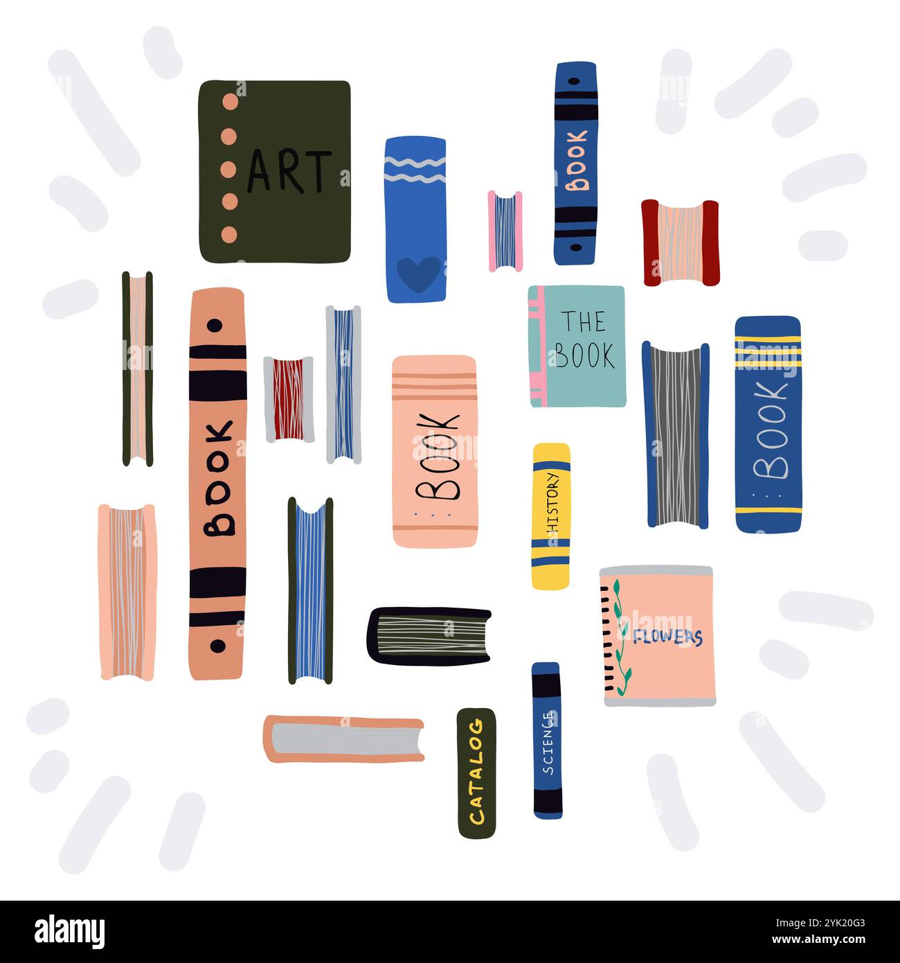 Bookshop view Stock Vector Images - Alamy